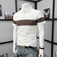 China Men's Color Matching Short Sleeve Polo Shirt for Golf Tennis Outdoor Sports 170-230G Fabric for sale