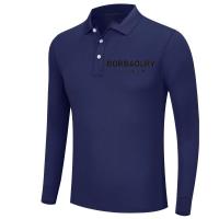 China Custom Long Sleeve Polo Shirts for Men 170-230G Cotton Blank Logo Embroidery OEM ODM for sale