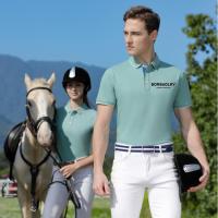 China Custom Logo Embroidered Polo Shirt for Men 170-230G Breathable Anti-Wrinkle Short Sleeve Golf Tshirt for sale
