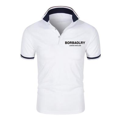 China Custom Quick Dry Polo Shirt with Logo for Men Sport Golf Work Uniform 170-230G for sale