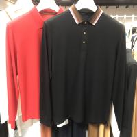 China Custom Logo Men's Long Sleeve Polo Shirt 170-230G Cotton Dry Fit Golf T-Shirt ODM/OEM for sale