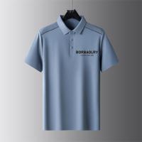 China Men's Short Sleeve Business Polo Shirt 170-230G Breathable Anti-Wrinkle Casual Wear for sale