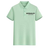 China Men's Unisex Casual Short Sleeve Polo Shirt 170-230g Anti-Pilling Custom Logo Plain Dyed for sale