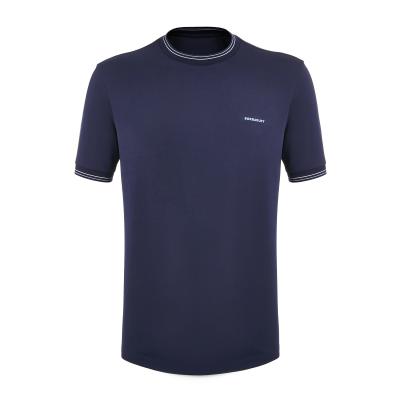 China 100% Cotton Solid Color Men's T-Shirt Custom Large Size Casual Short Sleeve 170-120G for sale