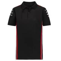 China Men's Oversized Striped Polo Shirt 100% Cotton Breathable Anti-Wrinkle Casual Sports Top for sale