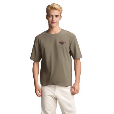 China Custom Logo Printing Vintage Oversized Short Sleeve T-Shirt 170-120G 100% Cotton Men for sale