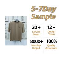 China Custom Logo Printing Vintage Oversized Short Sleeve T-Shirt 170-120G 100% Cotton Men for sale