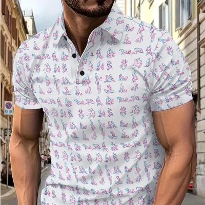 China Men's Custom Logo Polo Shirt Slim Fit Short Sleeve 170-230G Breathable Anti-Wrinkle Summer Casual Top for sale