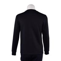 China Custom Plain Dyed Plush Blank Jogger Black Crewneck Hoodie Sweatshirt 280-320G 100% Cotton ODM for sale