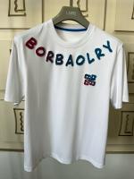 China Crew Neck T Shirt 100% Cotton Jersey Men T Shirt Flocking Letter Design 170 230G for sale