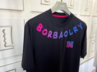 China Crew Neck T Shirt 100% Cotton Jersey Men T Shirt Flocking Letter Design 170 230G for sale