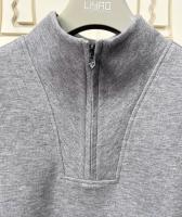 China Men's 380GSM Cotton Blend Fleece Quarter Zip Mock Neck Tracksuit Set Custom for sale