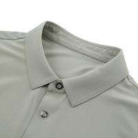 China Custom Logo Seamless Polo T Shirt Men 170-120G 100% Cotton Anti-Wrinkle Breathable for sale