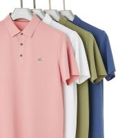 China Custom Design Quick Dry Men Golf Polo Shirt Cotton Spandex 170g ODM OEM for sale