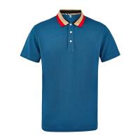 China Men's Short Sleeve Polo Shirt 100% Cotton Pique Knit OEM ODM 170-120g Custom for sale