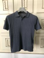 China Men's Casual Summer Short Sleeve Polo Shirt 100% Polyester Knit Stretch Breathable Geometric Pattern Golf Shirt for sale