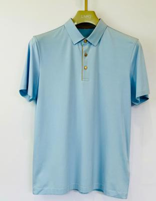 China Custom 100% Heavy Cotton Black Polo Shirt for Men with Embroidered Pocket Breathable Knitted Fabric 220gsm for sale
