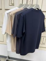 China Men's 100% Cotton Casual T-Shirt Breathable Quick Dry Oversized Short Sleeves 200g for sale