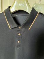 China Men's Cotton Pique Polo Shirt J2809 Custom Design Short Sleeve Anti-Wrinkle 180G Fabric for sale