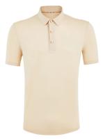 China Men's 65% Cotton 35% Polyester Knit Golf Polo Shirt Anti-Wrinkle Yarn Dyed Solid Pattern 210gsm for sale