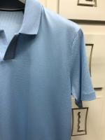 China Men's Anti-Pilling Half Zip Polo Shirt Short Sleeve Twill Knitted Top 220G Polyester Blank T-Shirt for sale
