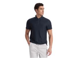 China Men's 100% Cotton Quick Dry Polo Shirt Short Sleeve Turn Down Collar Loose Fit 180 GSM Solid Casual Top for sale