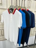 China Unisex Yarn Dyed Knitted Short Sleeve Polo Shirts Quick Dry 210gsm Custom Logo Uniform for sale
