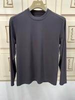 China Men's Casual Long Sleeve Modal Cotton Turtleneck T-Shirt 220gsm Knitted Blank Design for sale