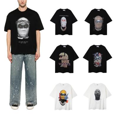 China Men's 100% Cotton Knitted Print T-Shirt 230g Eco-Friendly Streetwear Summer for sale