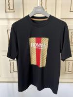 China Men's 100% Cotton Knitted Print T-Shirt 230g Eco-Friendly Streetwear Summer for sale