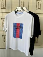 China Men's 100% Cotton Knitted Print T-Shirt 230g Eco-Friendly Streetwear Summer for sale