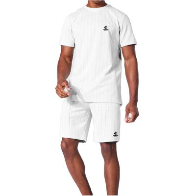 China Men's Ice Silk Hooded Sleeveless Sports Vest Set 2 in 1 Anti-Bacterial 180g Summer for sale