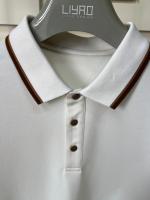 China Men's Custom Logo Quick Dry Knitted Polo Shirt 150gsm Short Sleeve Business Casual for sale