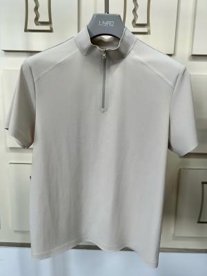 China OEM Men's Racing Polo Shirt 180G Spandex Polyester Breathable Anti-Wrinkle Regular Fit White Black for sale