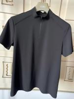 China OEM Men's Racing Polo Shirt 180G Spandex Polyester Breathable Anti-Wrinkle Regular Fit White Black for sale