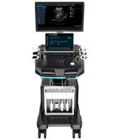 China Ergonomic Console 64 Channel Portable Veterinary Ultrasound Machine For Animals for sale