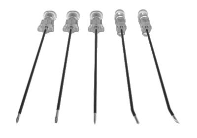 China 23G 150mm Curved Radiofrequency Lesion Electrode 10mm Active Tip RF Electrode for Trigeminal Neuralgia for sale