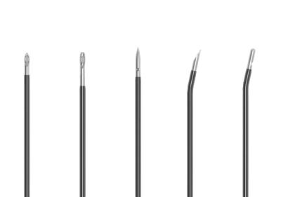 China 22G 100mm Disposable RF Cannula 5mm Active Tip for Facet Joint Radiofrequency Denervation for sale
