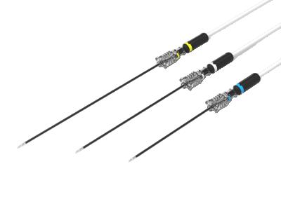 China 22G 50mm Curved RF Cannula 5mm Active Tip for Facet Joint RF Denervation for sale