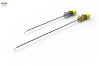 China 22G 150mm Curved RF Cannula 5mm Active Tip for Thoracic Medial Branch Neurotomy for sale
