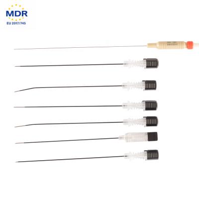 China 20G 100mm Straight RF Cannula 5mm Active Tip for Lumbar Medial Branch Neurotomy for sale