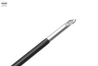 China 22G 100mm Curved RF Cannula 10mm Active Tip for Cervical Facet Joint RF Ablation for sale
