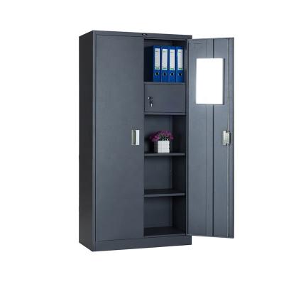 China Home Storage Knock Down Closet Metal Clothes Steel Wardrobe Cabinet for sale