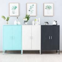China Metal Storage Cabinet with 2 Mesh Doors and Stand Feet 1050x650x360mm for sale
