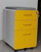 China Steel Mobile Pedestal 3 Drawers File Cabinet H600 W400 D500mm 0.6mm Thickness for sale