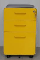 China Steel Mobile Pedestal 3 Drawers File Cabinet H600 W400 D500mm 0.6mm Thickness for sale