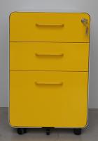 China Steel Mobile Pedestal 3 Drawers File Cabinet H600 W400 D500mm 0.6mm Thickness for sale