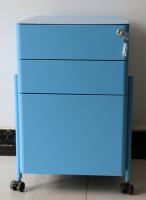 China Colourful Customized Moveable Storage Cabinet Metal Mobile Pedestal for sale
