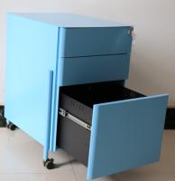 China Colourful Customized Moveable Storage Cabinet Metal Mobile Pedestal for sale