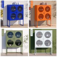 China Steel 2 Door Filing Cabinet Storage Metal Locker with Stand Feet 1200x850x400mm for sale